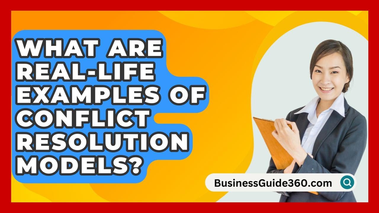 What Are Real-life Examples Of Conflict Resolution Models ...