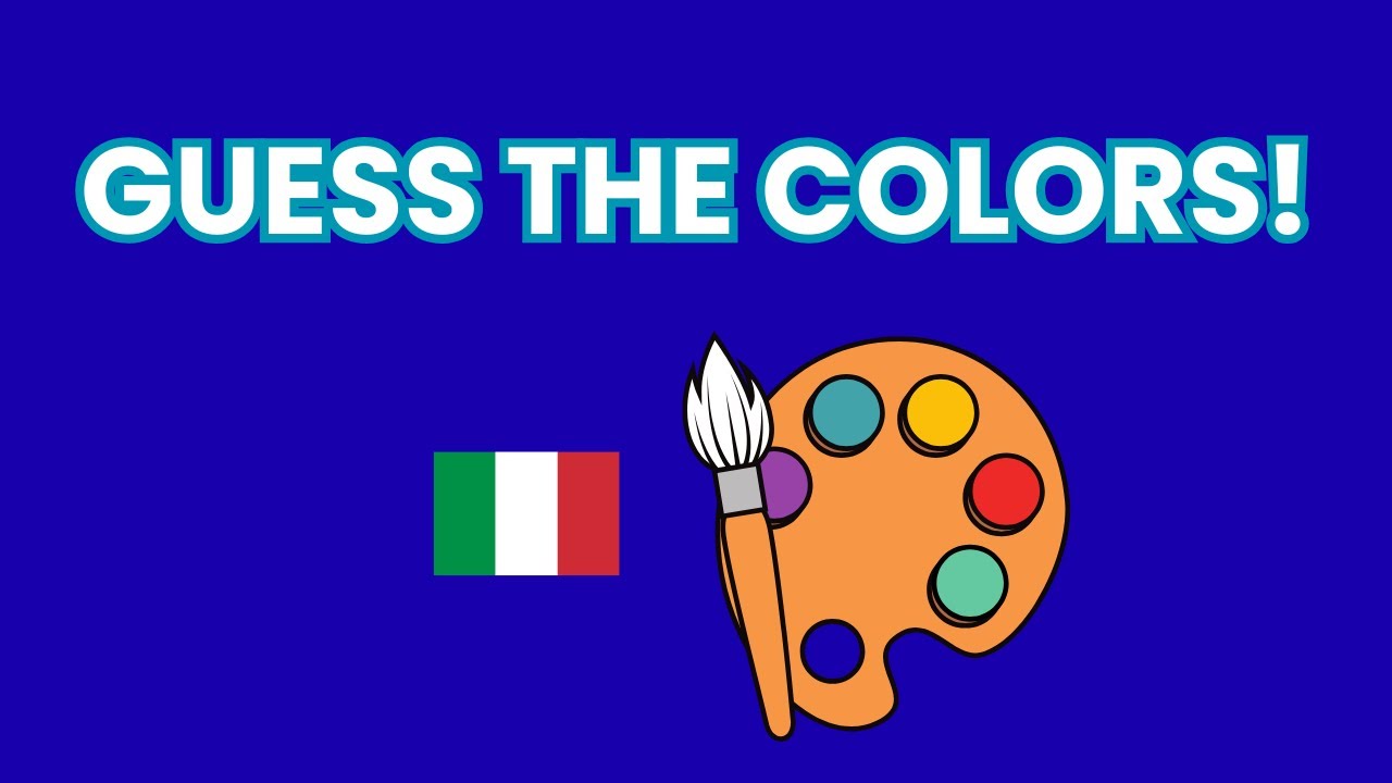 🇮🇹 Quiz to learn Italian colors-easy -A1 | Con AUDIO! #learnitalian # ...