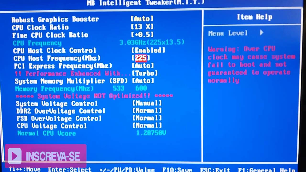 CM-11GAMER_COMO FAZER OVERCLOCK PROCESSADOR PENTIUM DUAL CORE 2.7 GHZ ...