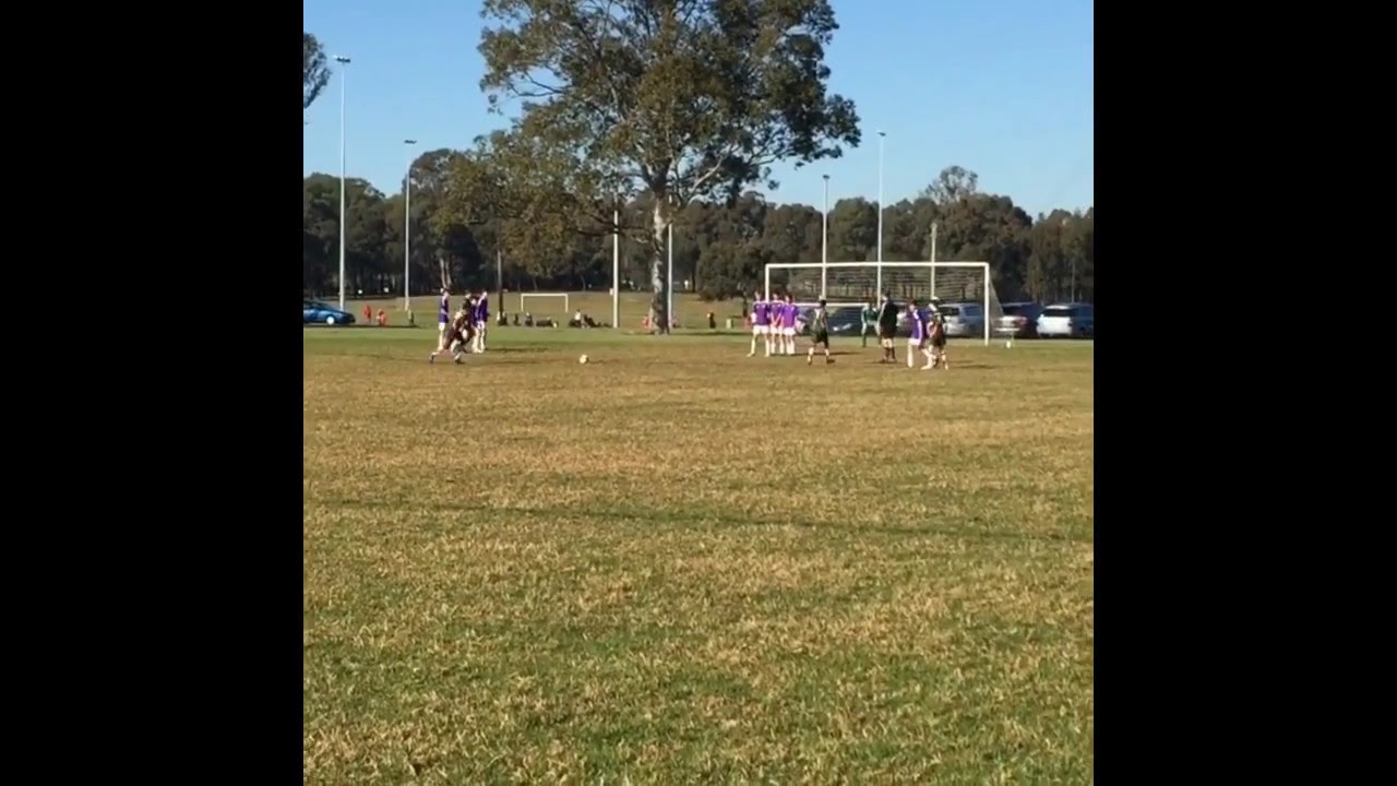 Penrith FC 2:2 Hazelbrook FC - Freekick goal - YouTube