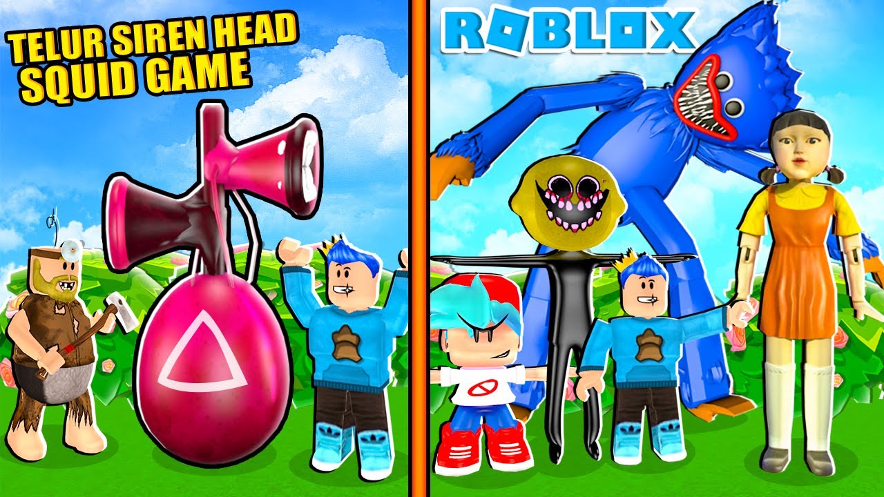 PAK UNAT MENEMUKAN TELUR SIREN HEAD SQUID GAME DI ROBLOX!! TEMPAT ...