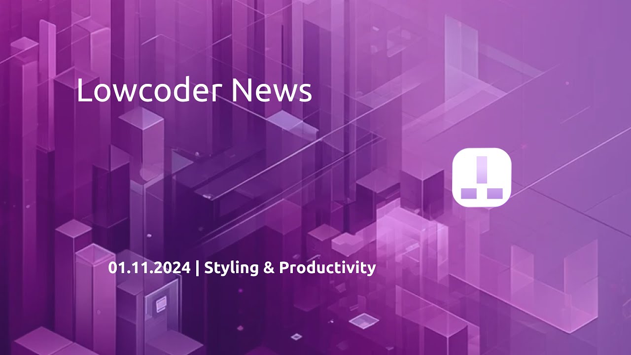 Lowcoder News 01.11 2024 - YouTube