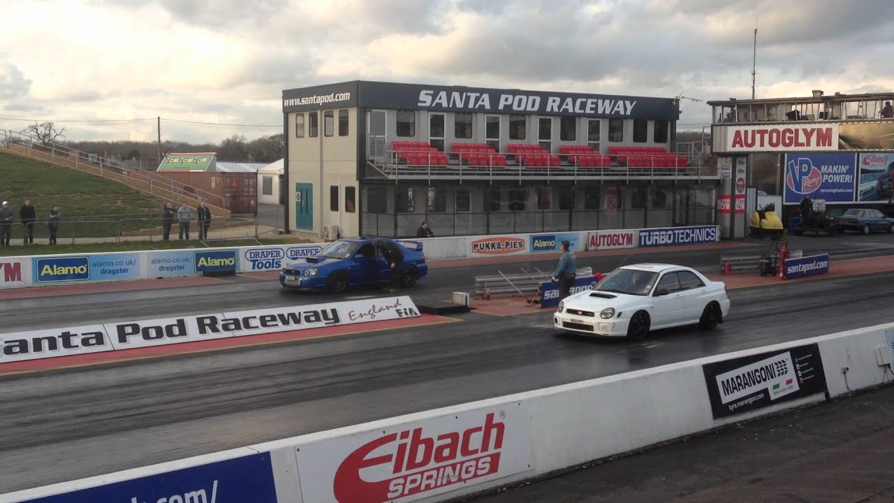 S202 -STi 8 1/4 mile at RWYB Santa Pod Sat Night Special - YouTube