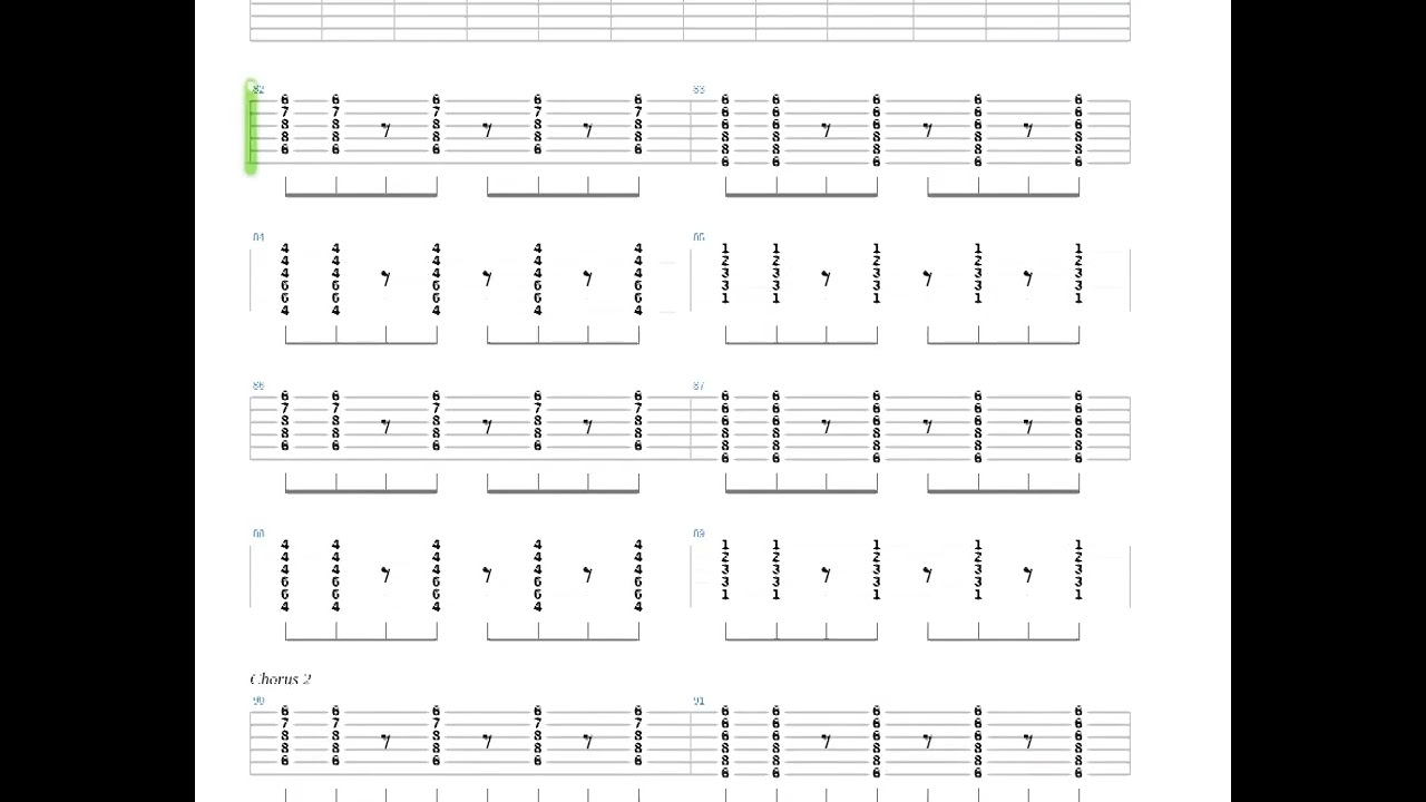 Feel Good Inc Tab By Gorillaz Guitar Only Guitar Tab Youtube
