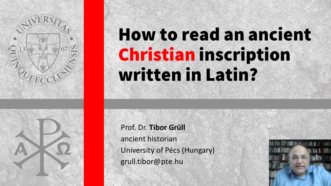 How to read an ancient Christian inscription written in Latin? - YouTube
