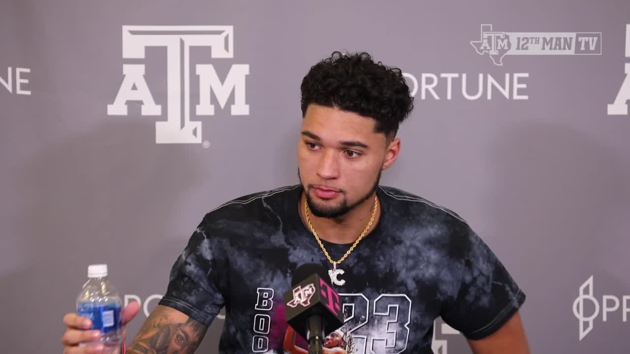 Jace Carter previews Texas A&M men's hoops' game at Vanderbilt - YouTube