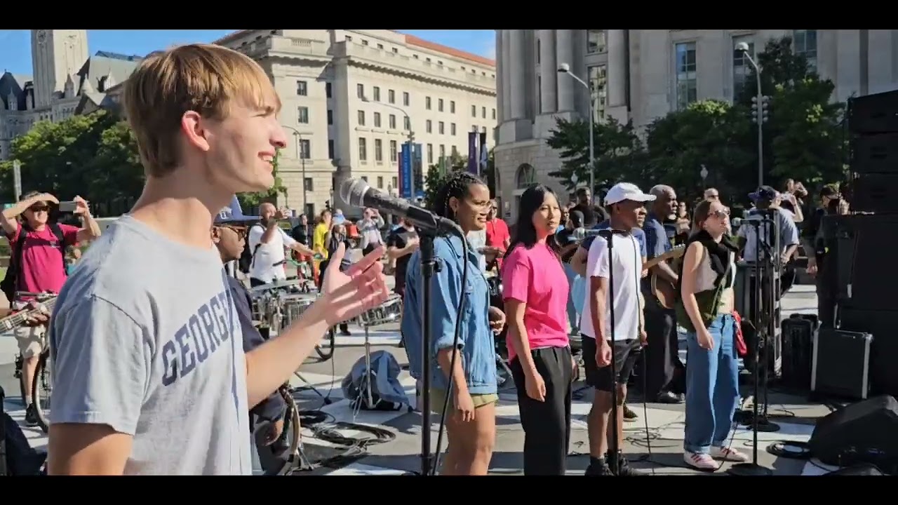 Georgetown University making of the GOGO-BAND project @ FREEDOM PLAZA ...