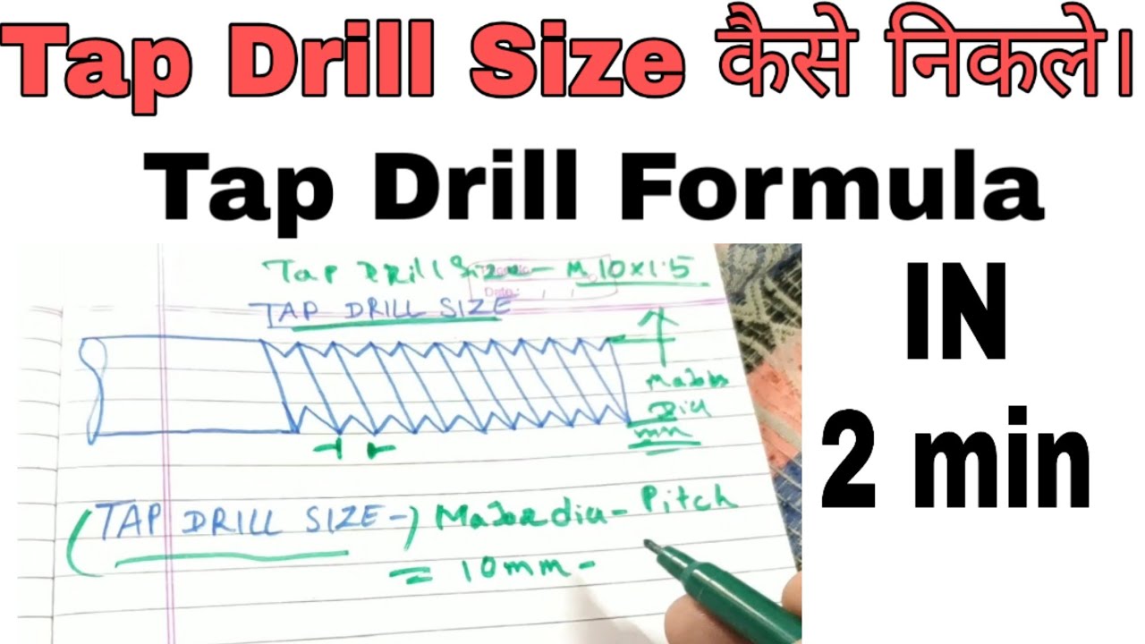 Tap Drill Size Tap Drill Size Formula YouTube tap-drill-size-tap-drill-size-formula-youtube