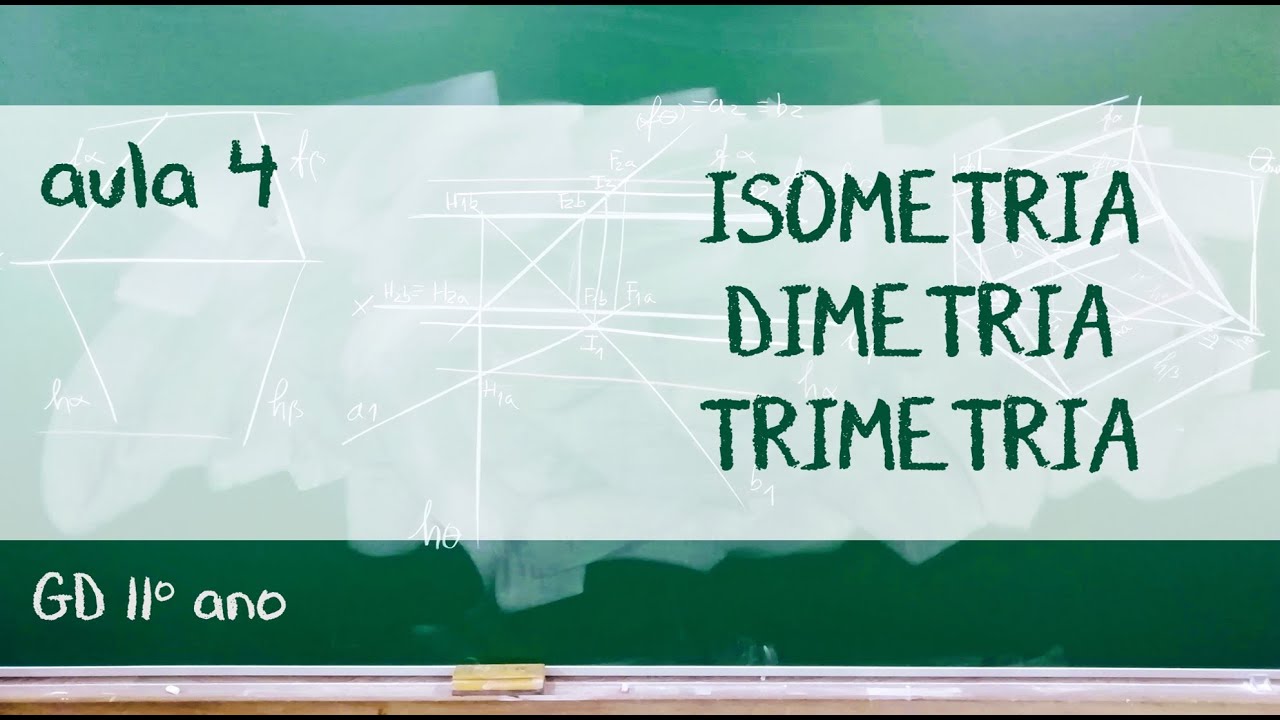 GD 11 | aula 4 - Isometria, dimetria, trimetria - YouTube