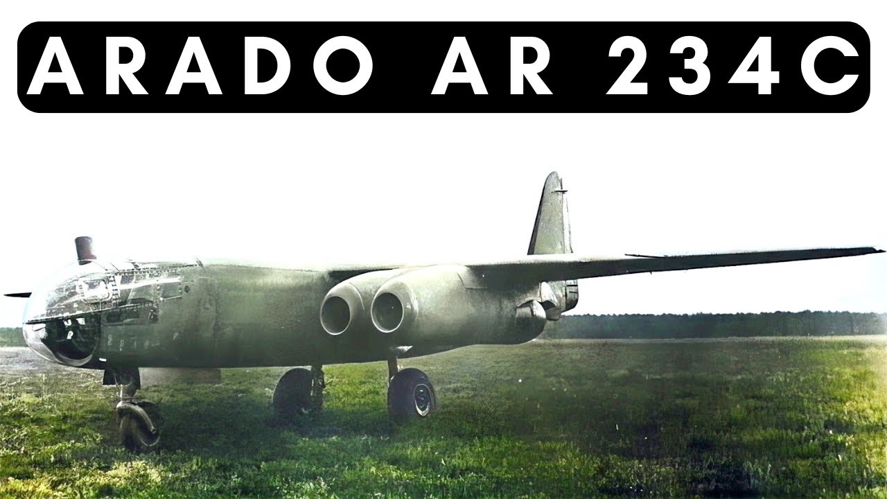 Arado Ar 234C: 4-Engined Jet Bomber & Mother ship for Arado E.381 ...
