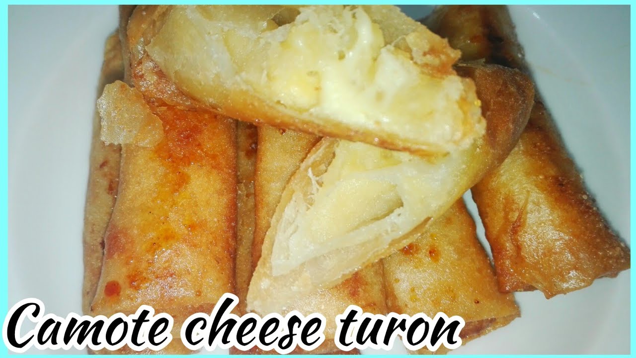 Camote Cheese turon | sweet potato turon with cheese | PamilyaMagana ...