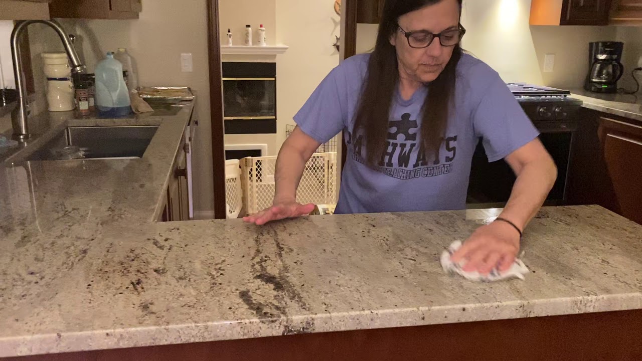 Clearing the table, wiping counters - YouTube