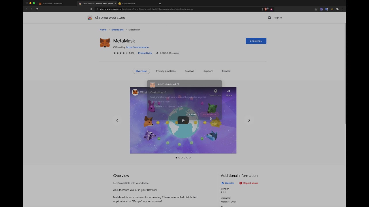 Video guide: How to create a MetaMask Wallet on Chrome/Brave/Firefox ...