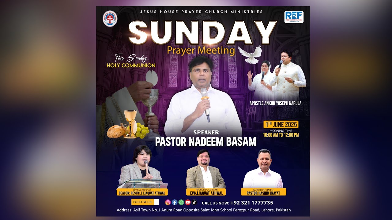 Sunday Service Meeting Live Jesus House Prayer Church Ministry Pastor ...