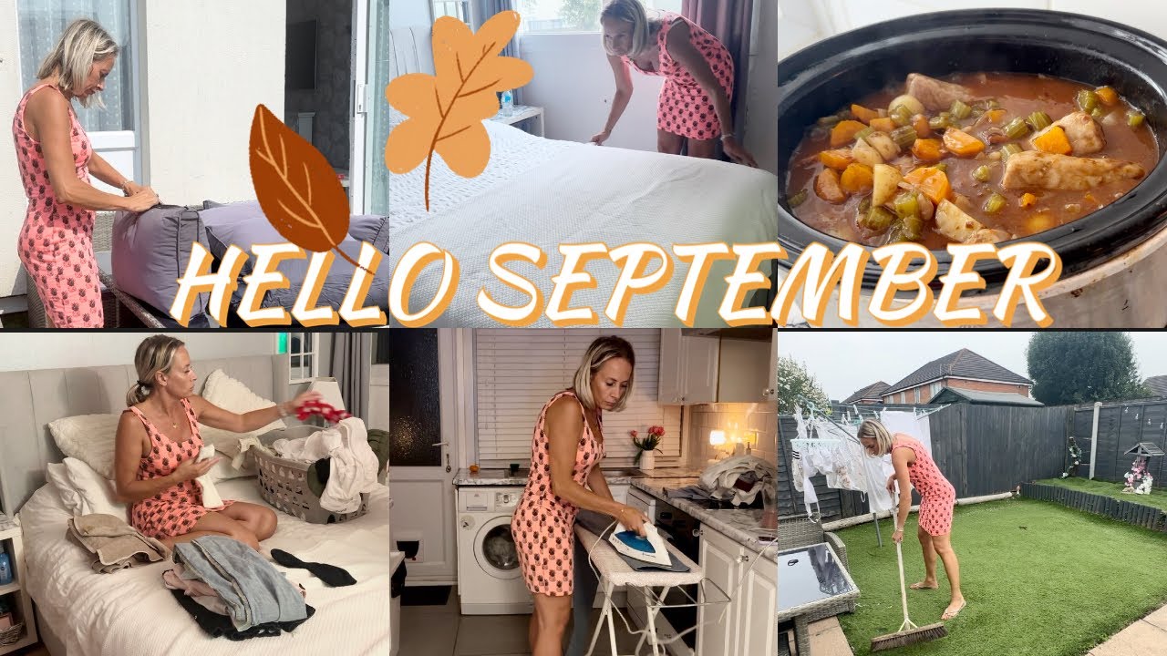 GET IT ALL DONE | GETTING MY GARDEN READY FOR AUTUMN | WASHING/LAUNDRY ...