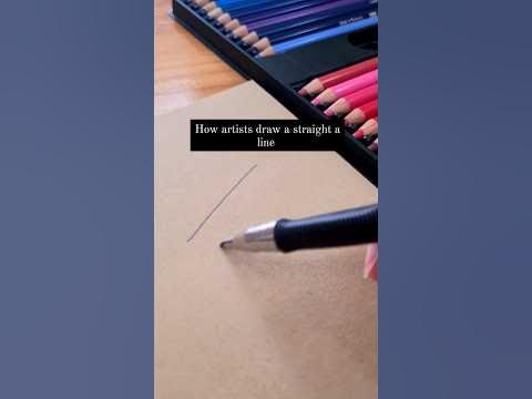 How to draw straight lines freehand - YouTube