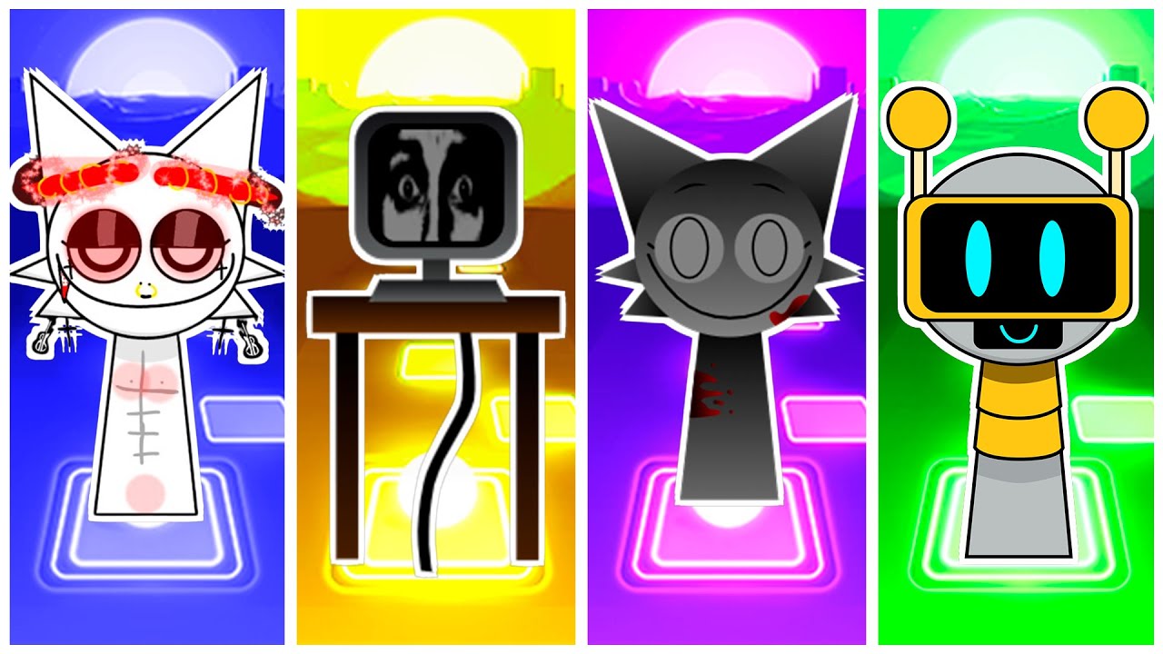 WENDA vs mr.Fun KOMPUTER vs GRAY vs FUN BOT- Tiles Hop EDM RUSH # ...