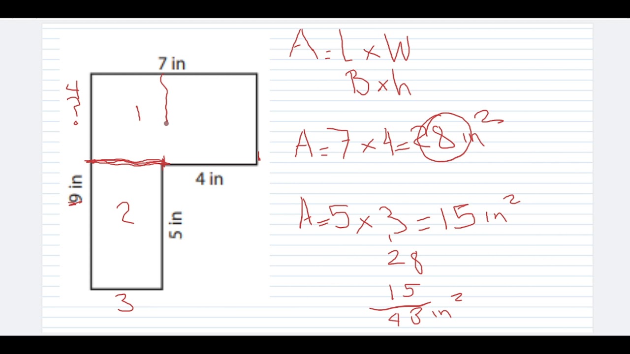 Calcular Area de Figuras Irregulares - YouTube