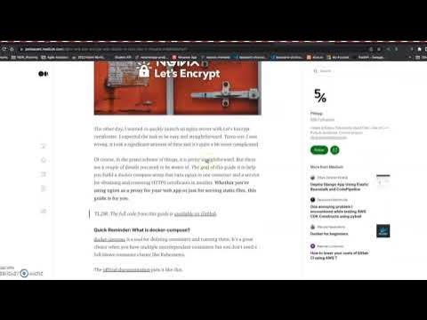 Docker Container with SSL certificate Nginx and LetsEncrypt containers - YouTube