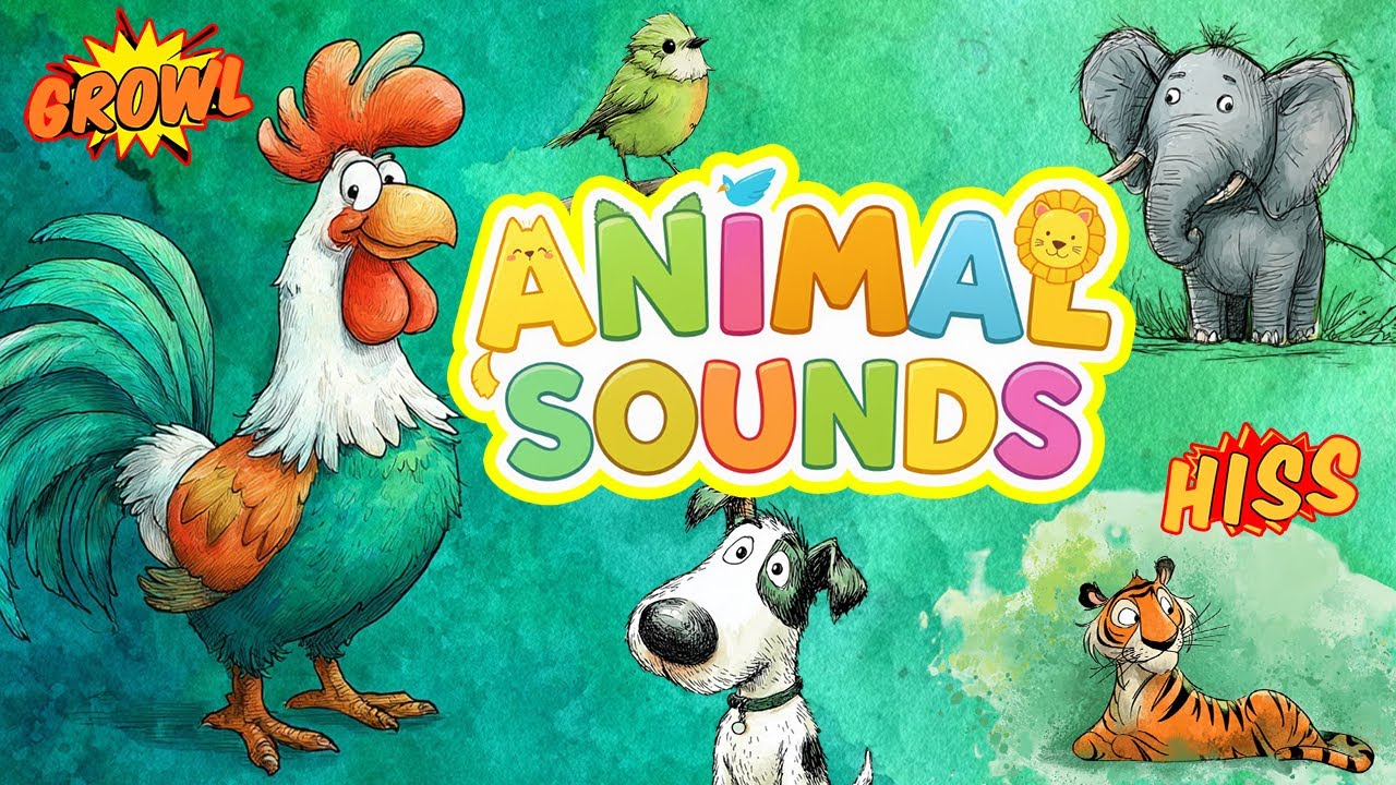 Animal Sounds For Kids / Animal Song in Jungle/ Toddler Fun Learning ...
