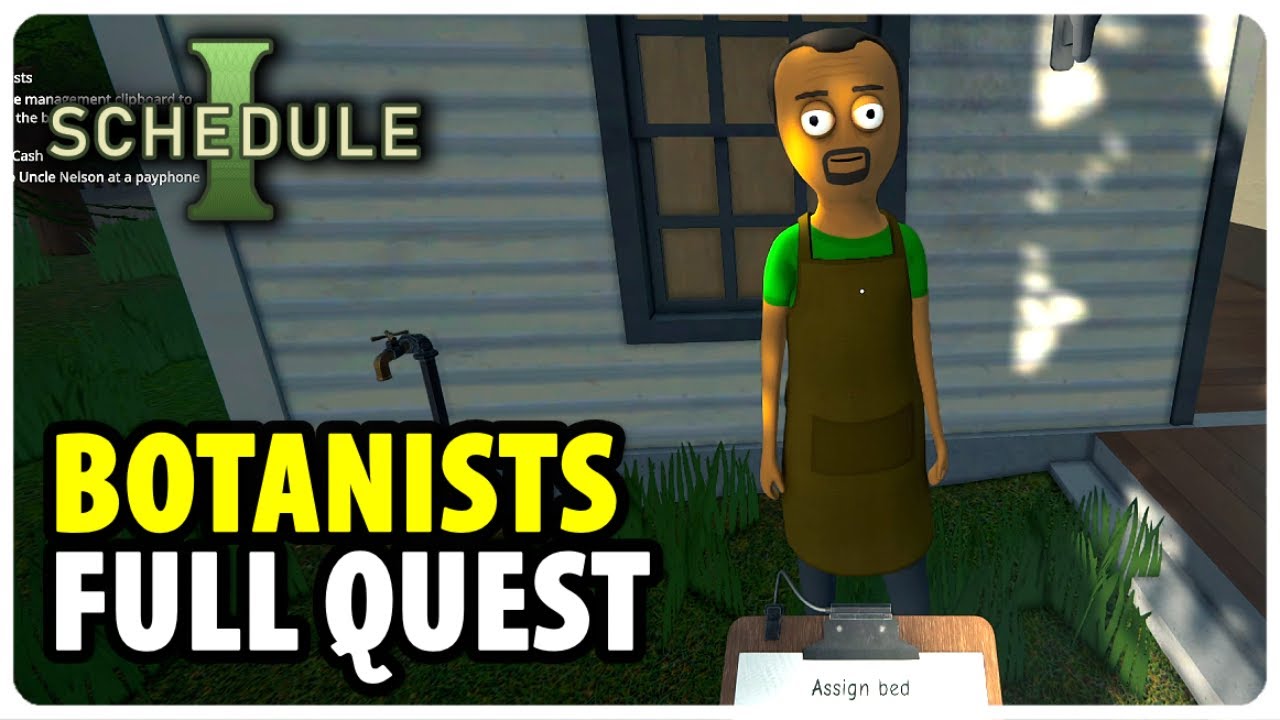 Botanists - Full Quest Walkthrough | Schedule 1 - YouTube