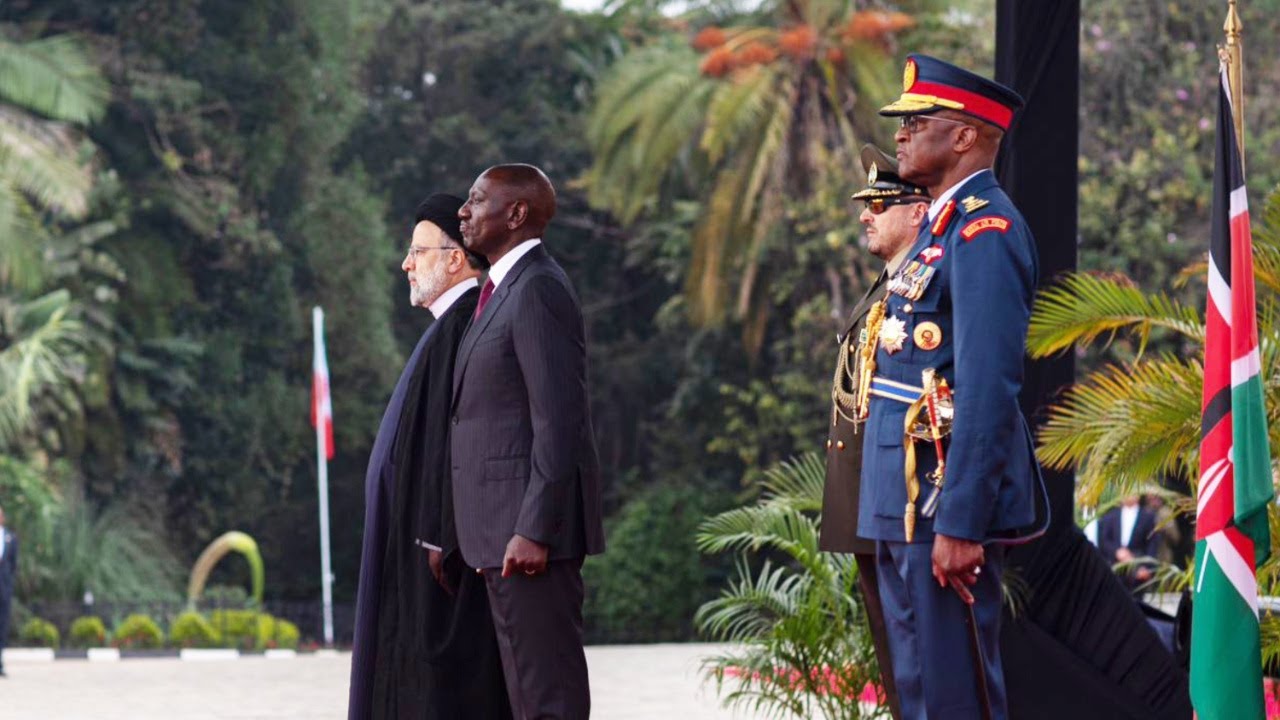 PRESIDENT RUTO FINALLY RECEIVES IRAN PRESIDENT EBRAHIM RAISI AT STATE ...