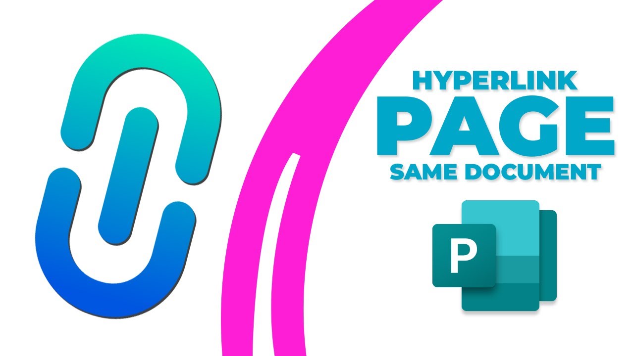 How to hyperlink to a page in the same document in Publisher - YouTube