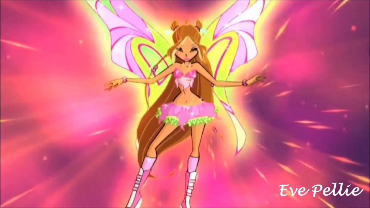 Winx Club Flora All Full Transformations Up To Onyrix HD - YouTube