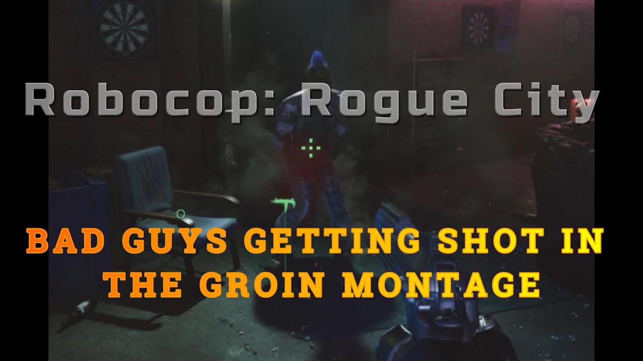 Shot in the groin Robocop Rogue City Montage - YouTube
