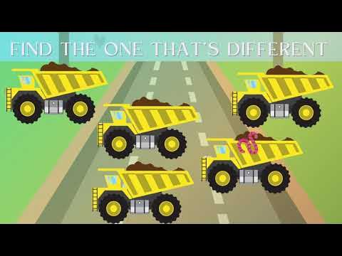 Seek and find trucks visual puzzle - some easy and some very difficult ...