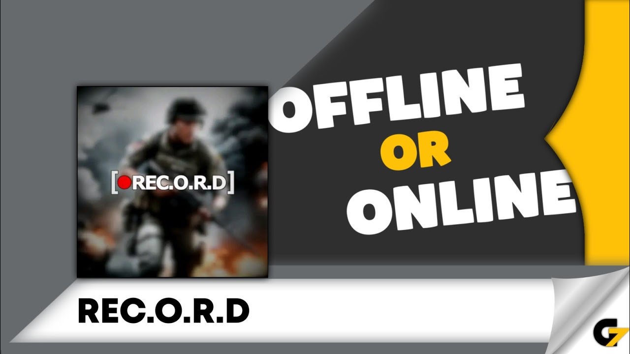 REC.O.R.D game offline or online ? - YouTube