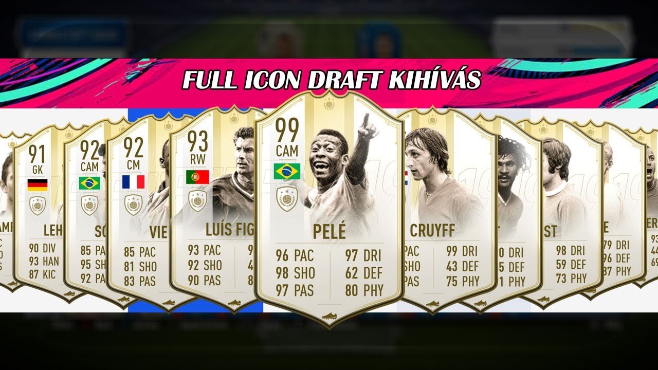 FULL ICON DRAFT KIHÍVÁS - FIFA 19 FUT DRAFT - YouTube