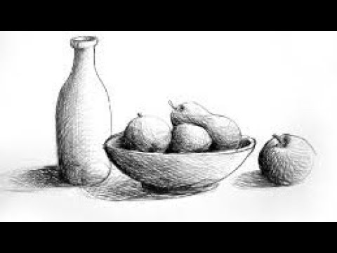How to draw a still life drawing easy step by step tutorial by pencil ...
