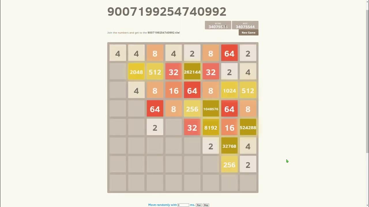 9007199254740992 (2048 Mod) Timelapse - YouTube