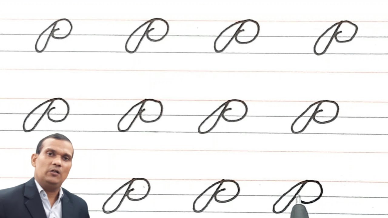 Cursive Capital Letter P
