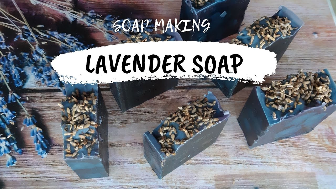 Soap Making Tutorial | Lavender Gromwell Root Soap | Soap Studio - YouTube