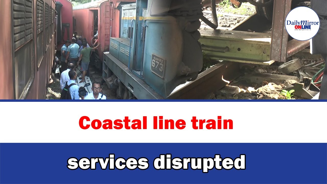 Coastal line train services disrupted - YouTube