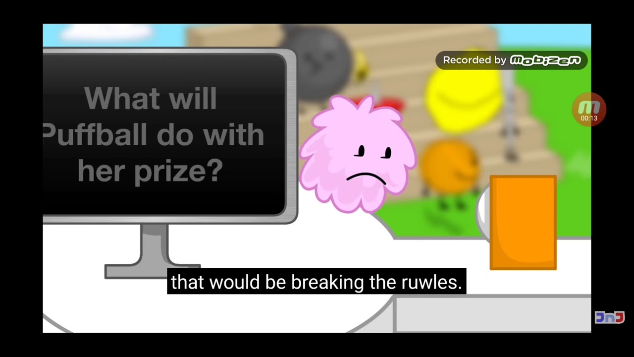 BFDIA 5A But I Voice Act Puffball - YouTube