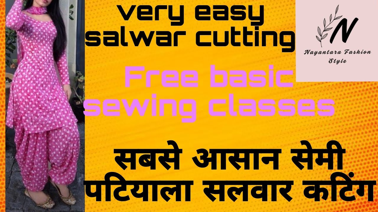 Simple salwar cutting and stitching | Salwar cutting and stitching ...
