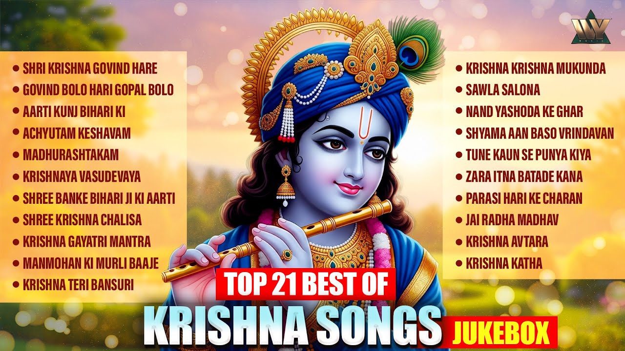 Top 21 Best Of Krishna Songs | Nonstop Krishna Bhajan | Krishna Bhajan ...