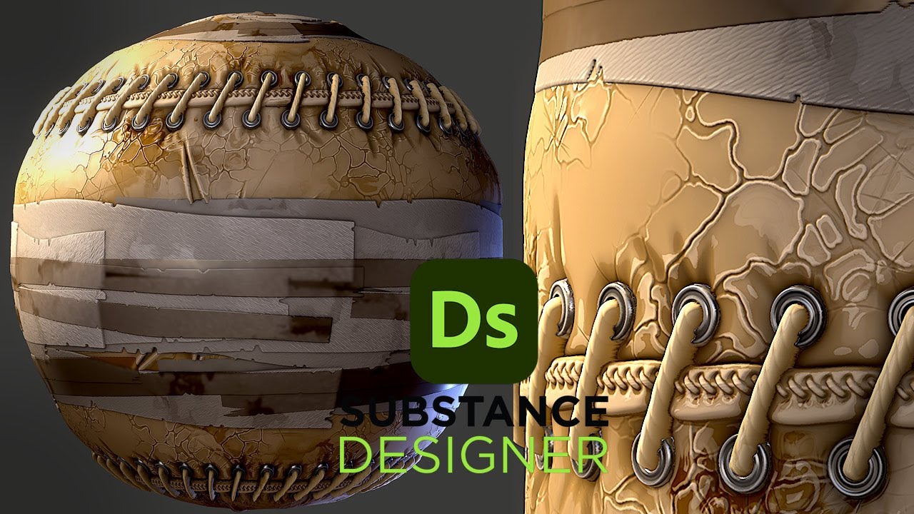 Stylized Leather Fabric - Substance 3D Designer - YouTube