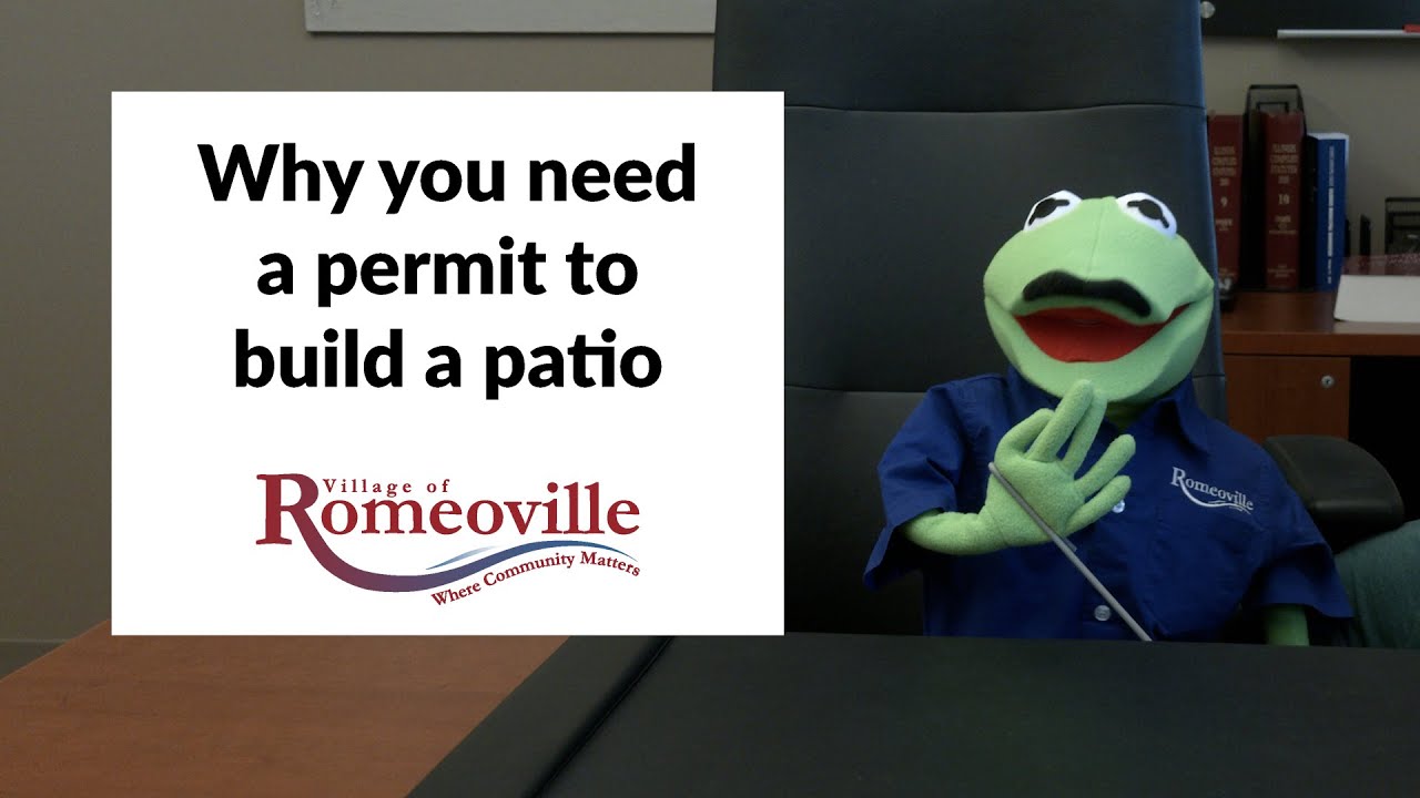 Permit the Frog on Patio Permits - YouTube