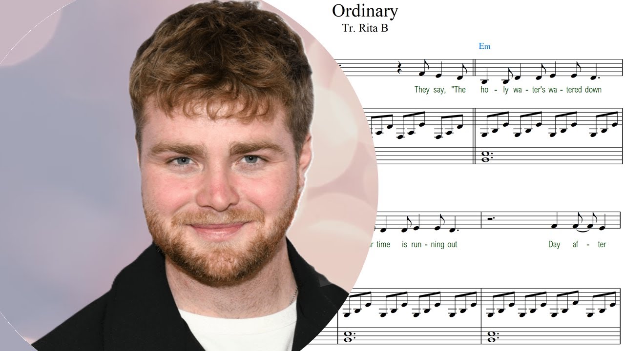 Alex Warren — Ordinary — Piano Sheet Music - YouTube