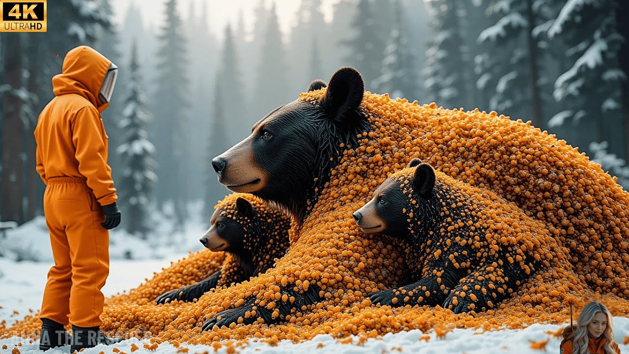 Black Bear and Cubs Rescued | Incredible Rescue Mission - YouTube