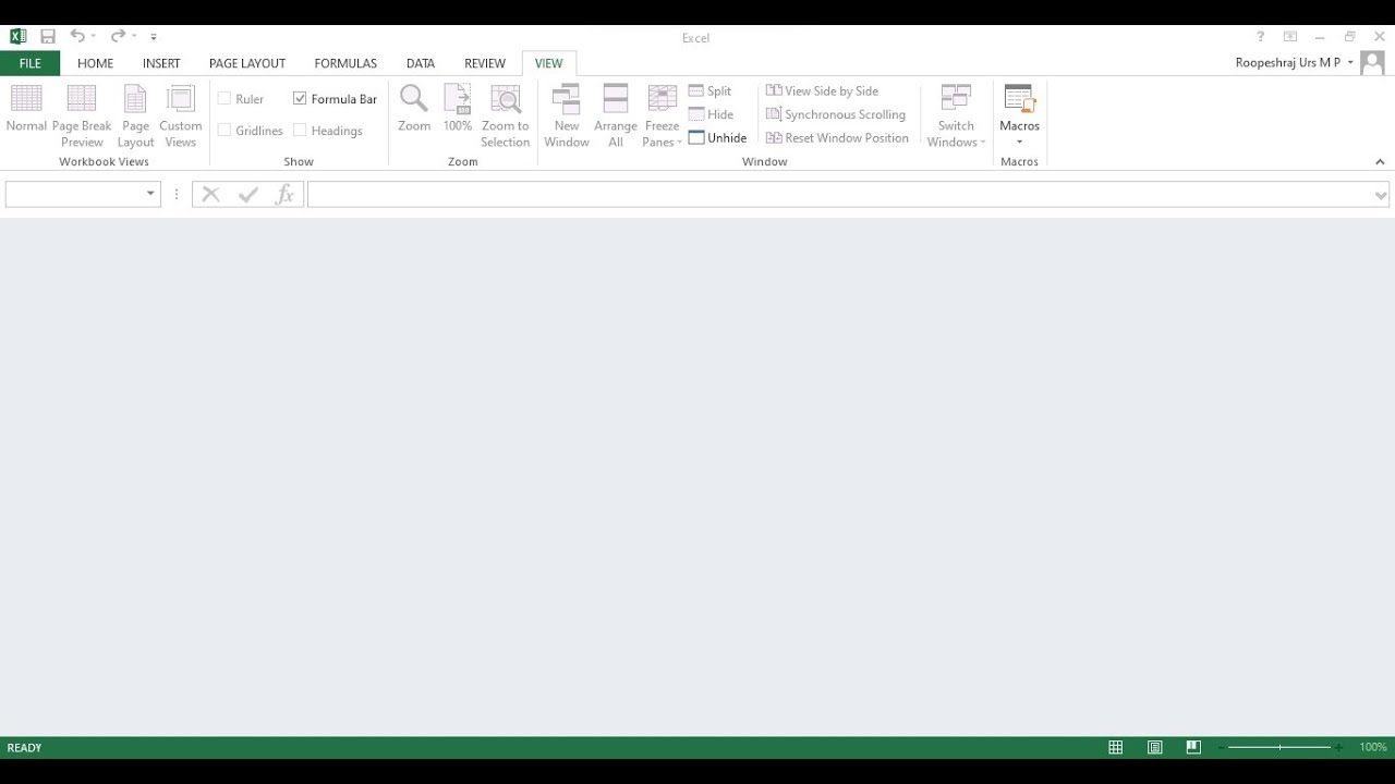 excel blank page - YouTube