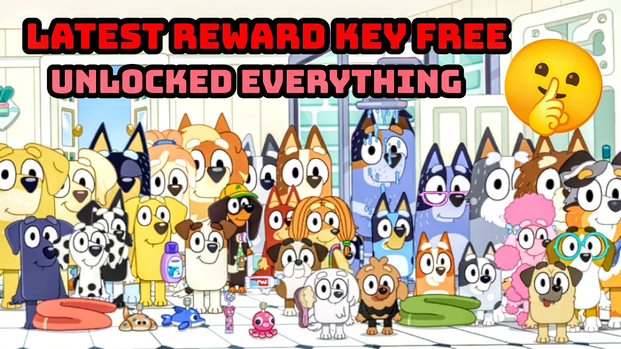 Bluey Let's Play Latest Reward Key Free Unlocked Everything In Bluey ...