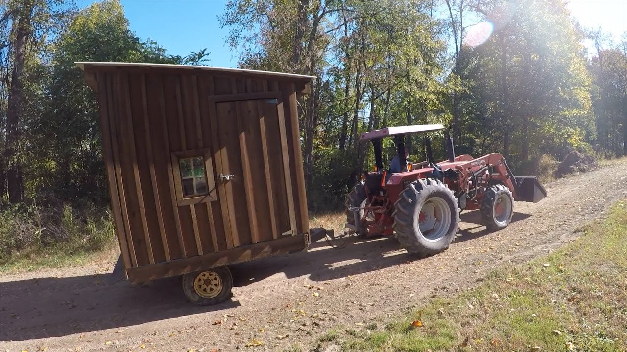 Ultimate Hunting blind shooting shack time to move - YouTube