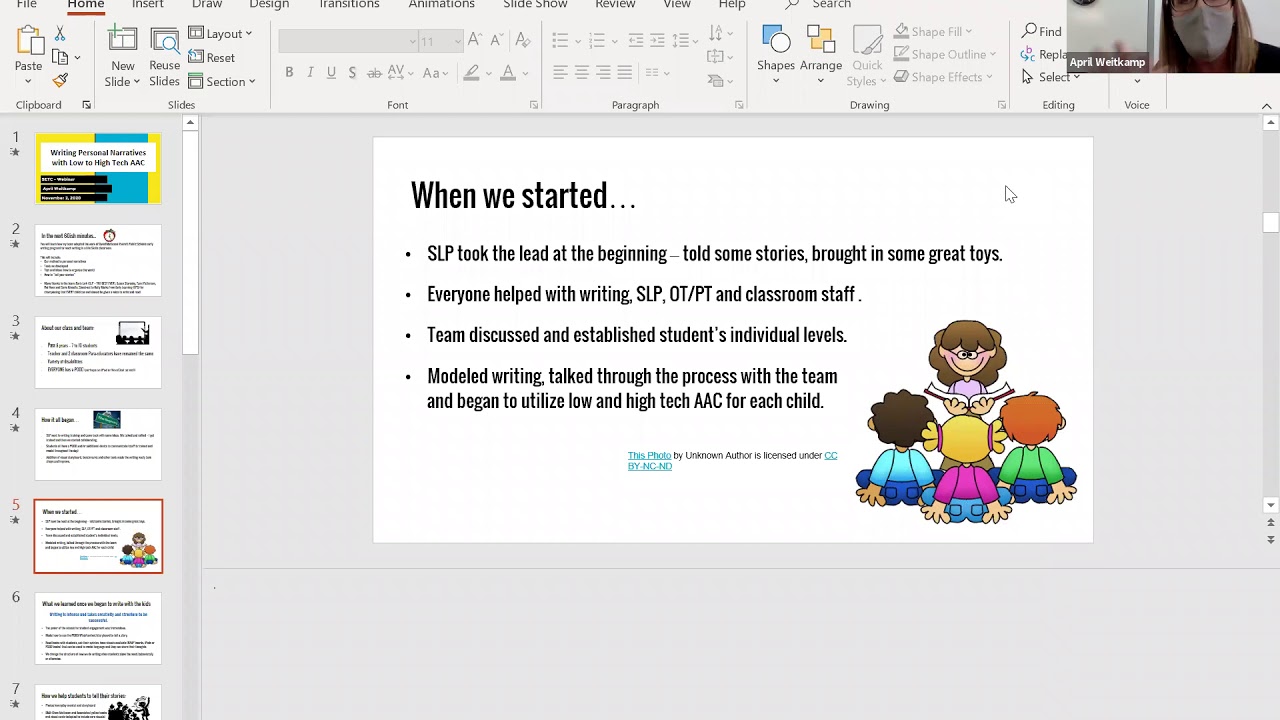 Personal Narrative Writing with Low and High Tech AAC - YouTube