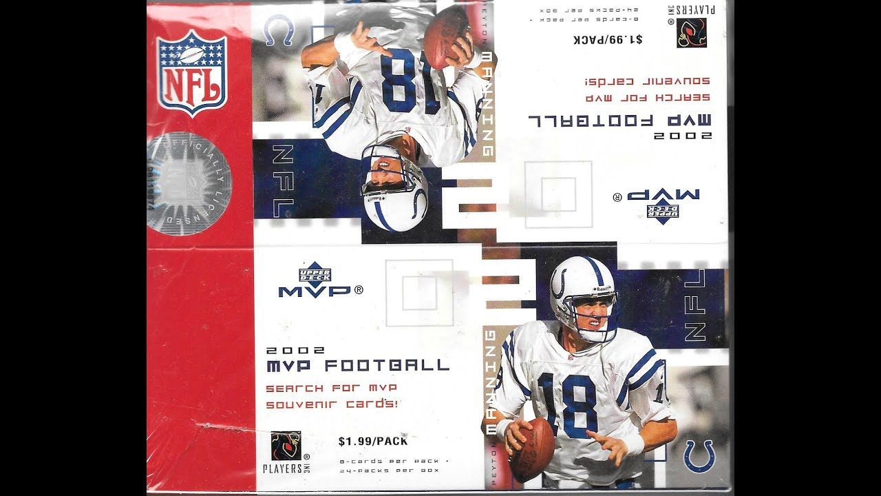 2002 Upper Deck MVP Football Retail Box Break - YouTube