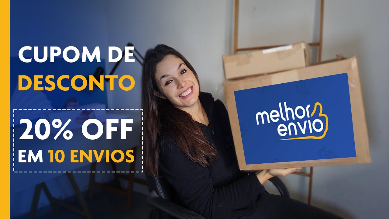 O Melhor Cupom de Desconto Melhor Envio 2025 - 20% em 10 Envios - YouTube
